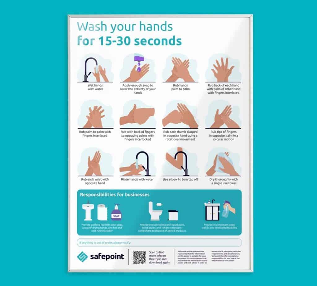 Hand washing health and safety (FREE posters!) | Safepoint Lone Worker ...