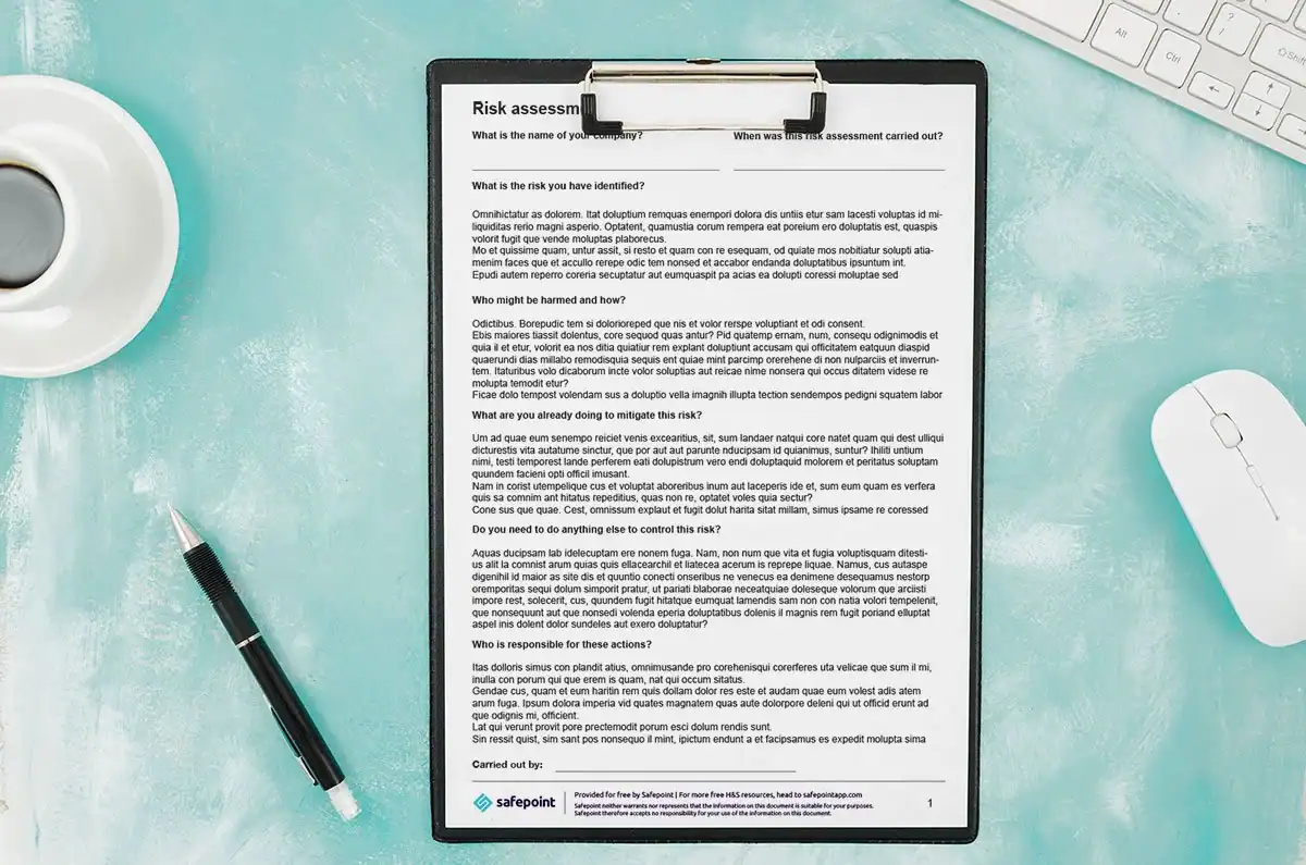 Get your free risk assessment template | Safepoint Lone Worker Apps and ...